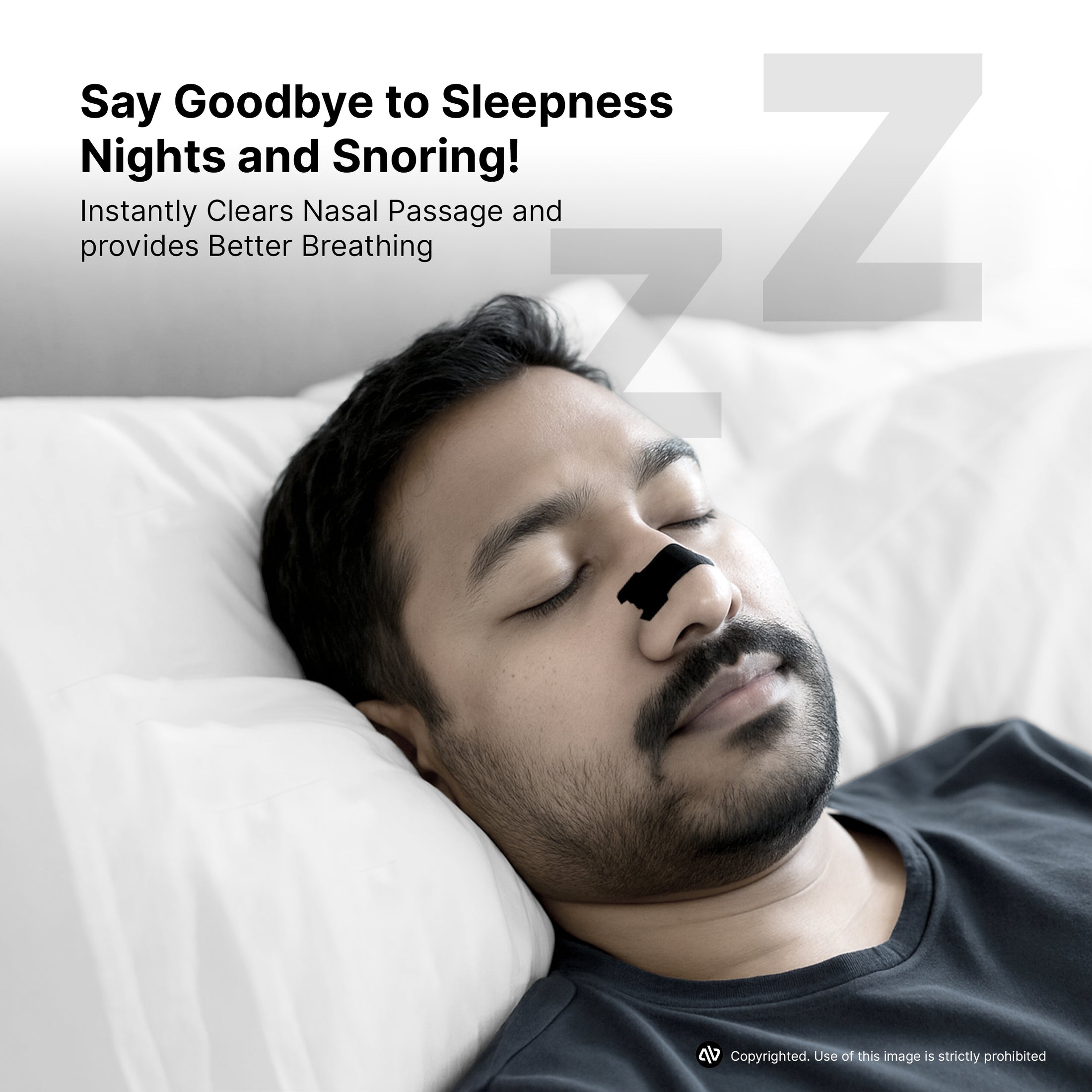 Nasal Strips for Better Breathing & Snoring Relief - Atovio